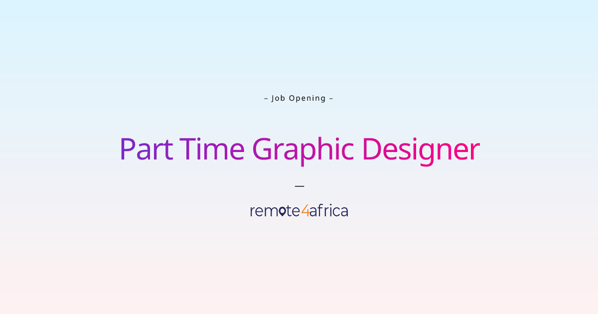 Remote Part Time Graphic Designer job at Advertising company ...