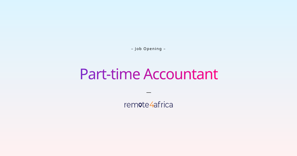 Remote Part-Time Accountant job at Human Resource Services company ...