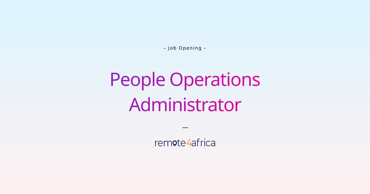 Remote People Operations Administrator job at Financial Services ...