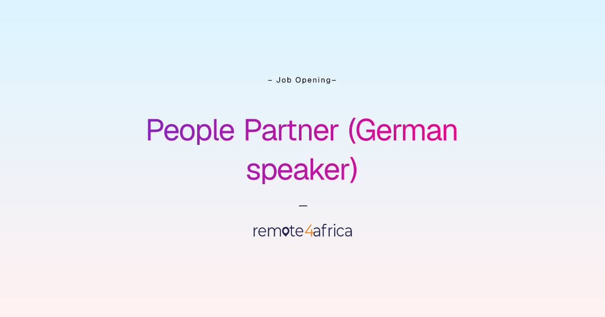 Remote People Partner (German speaker) job at Blockchain Services ...