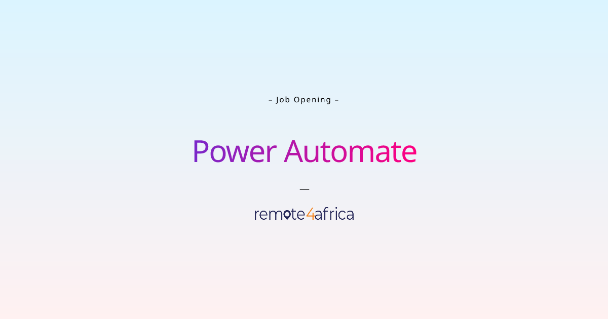 Remote Power Automate & SharePoint Specialists with Dataverse Expertise ...