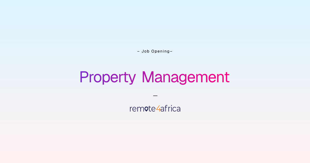 Remote Property Management & Administrative Assistant job at Human ...