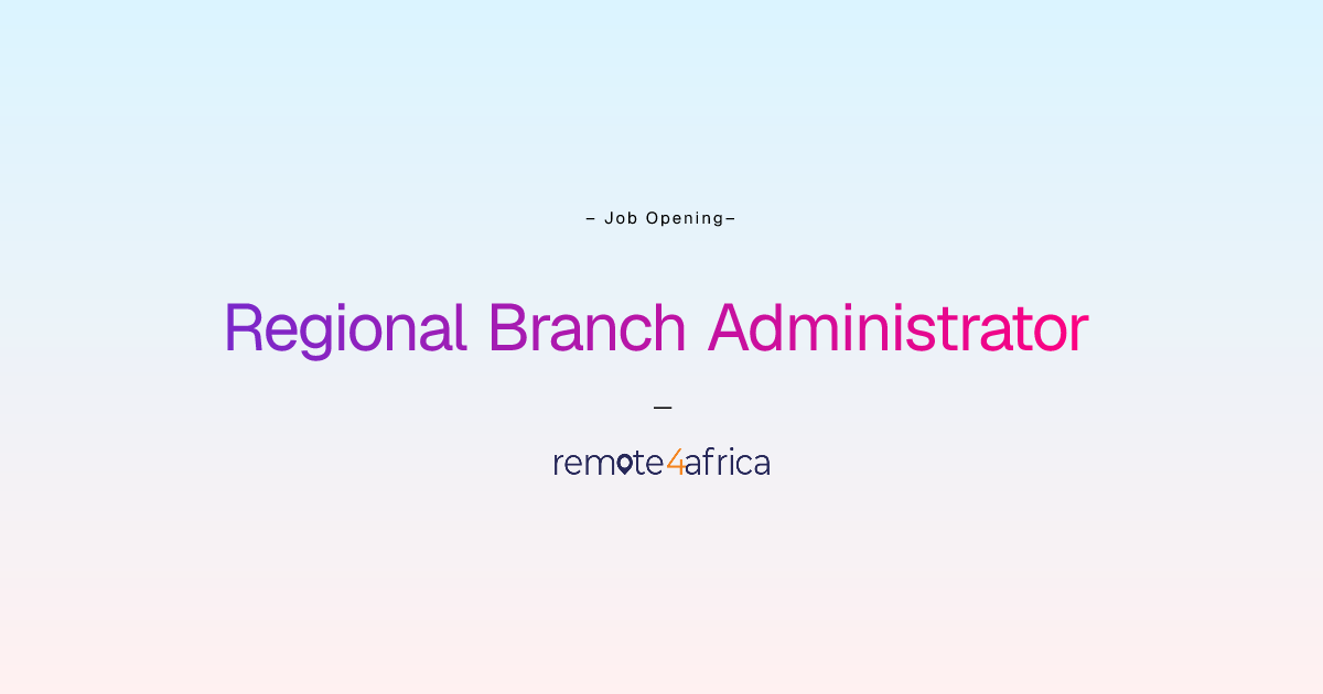 Remote Regional Branch Administrator job at Financial Services ...