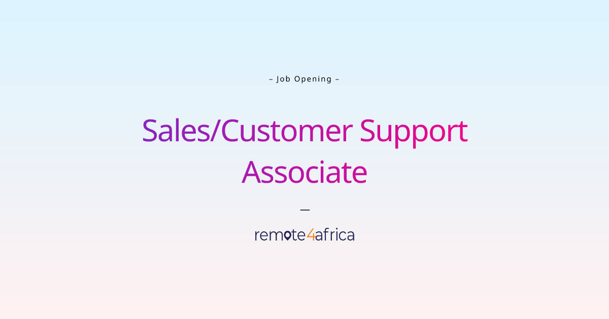 Remote Sales/Customer Support Associate job at Human Resource Services ...