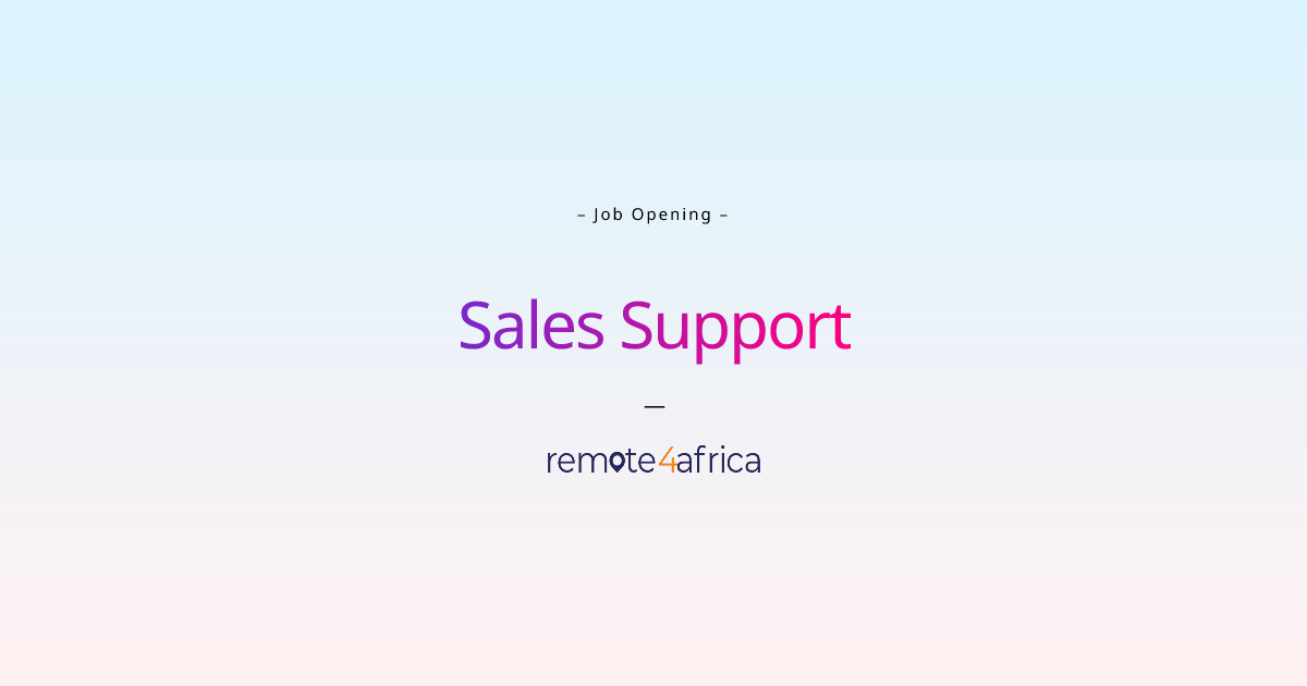 Remote Sales Support & Admin Assistant job at Human Resource Services ...