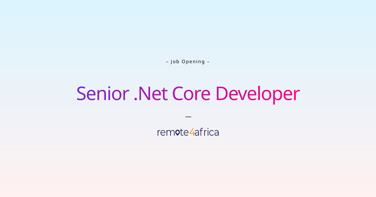 Remote (Hybrid) Senior .Net Core Developer job at IT ...
