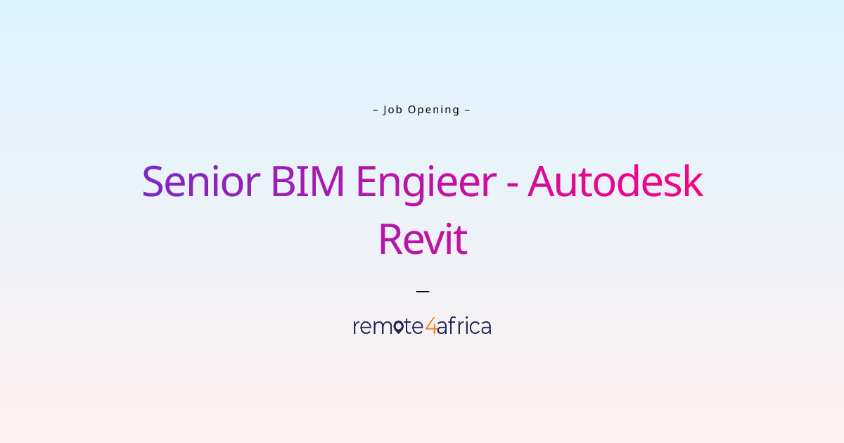 Remote (Hybrid) Senior BIM Engieer - Autodesk Revit job at IT ...