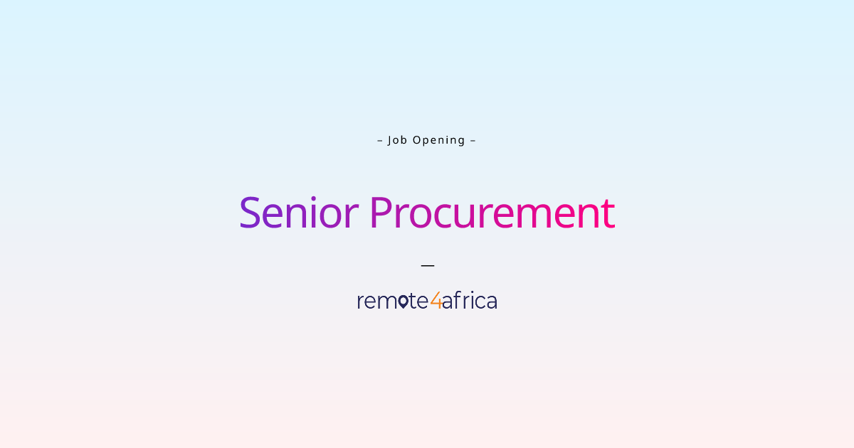 Remote Senior Procurement & Contract Closure Specialist – Government ...