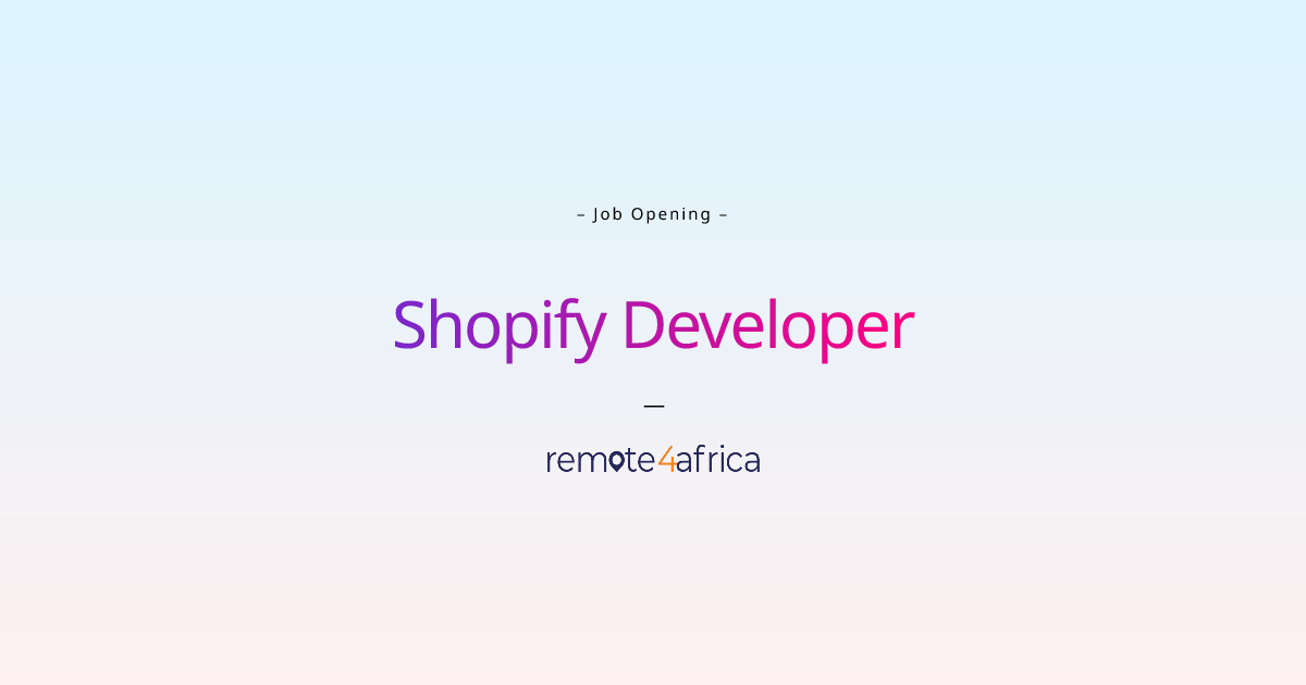 Remote Shopify Developer job at Human Resource Services company ...