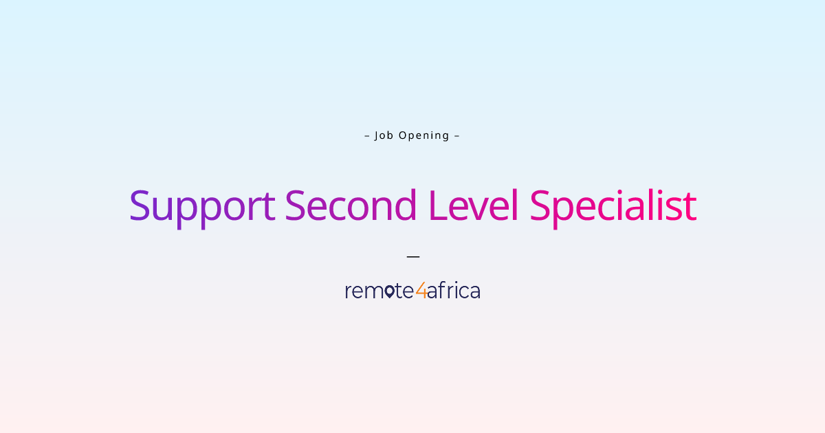 Remote Support Second Level Specialist job at Human Resource Services ...