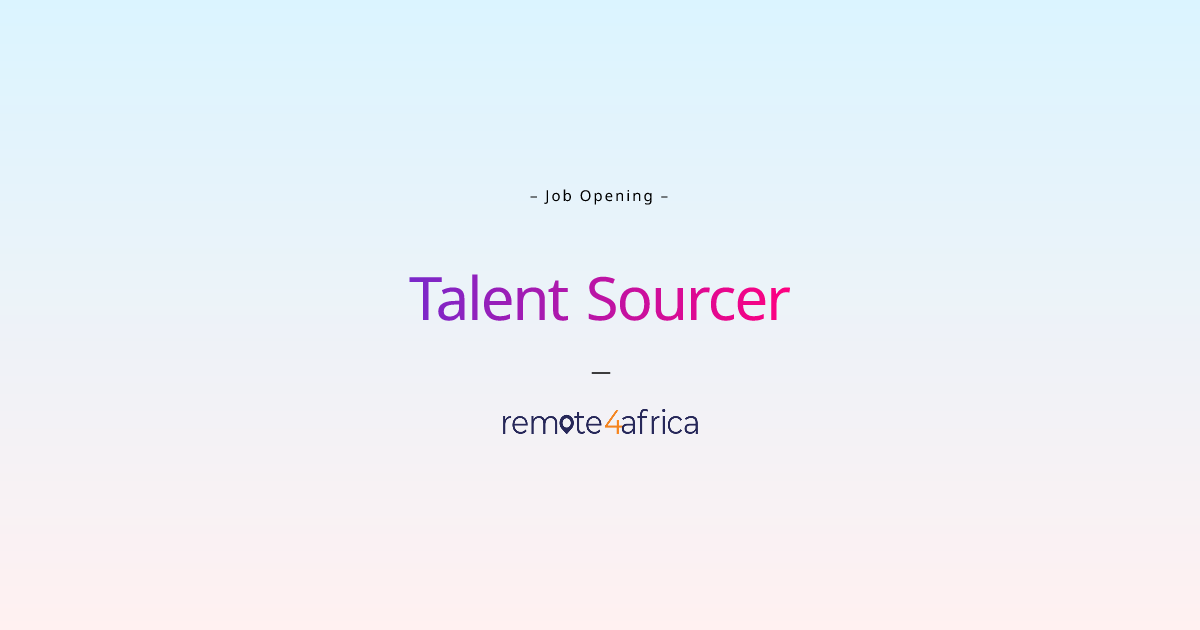 Remote Talent Sourcer Job At Human Resource Services Company