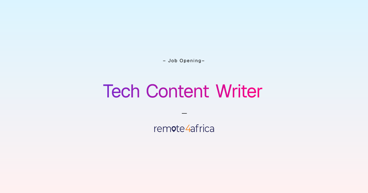 Remote Tech Content Writer & Community Moderator job at Education / E ...