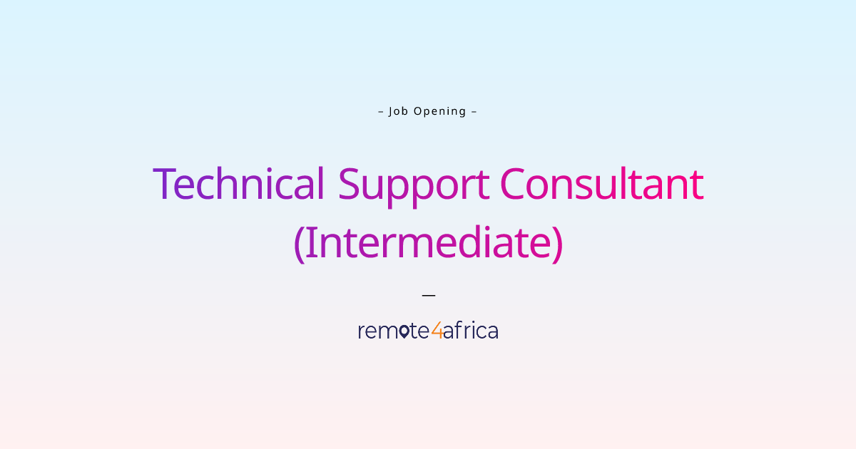 Remote Technical Support Consultant (Intermediate) job at Internet ...