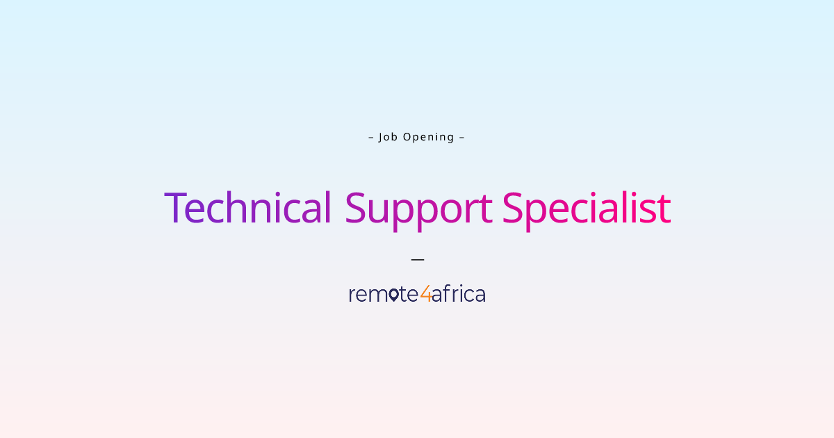 Remote Technical Support Specialist job at Human Resource Services ...