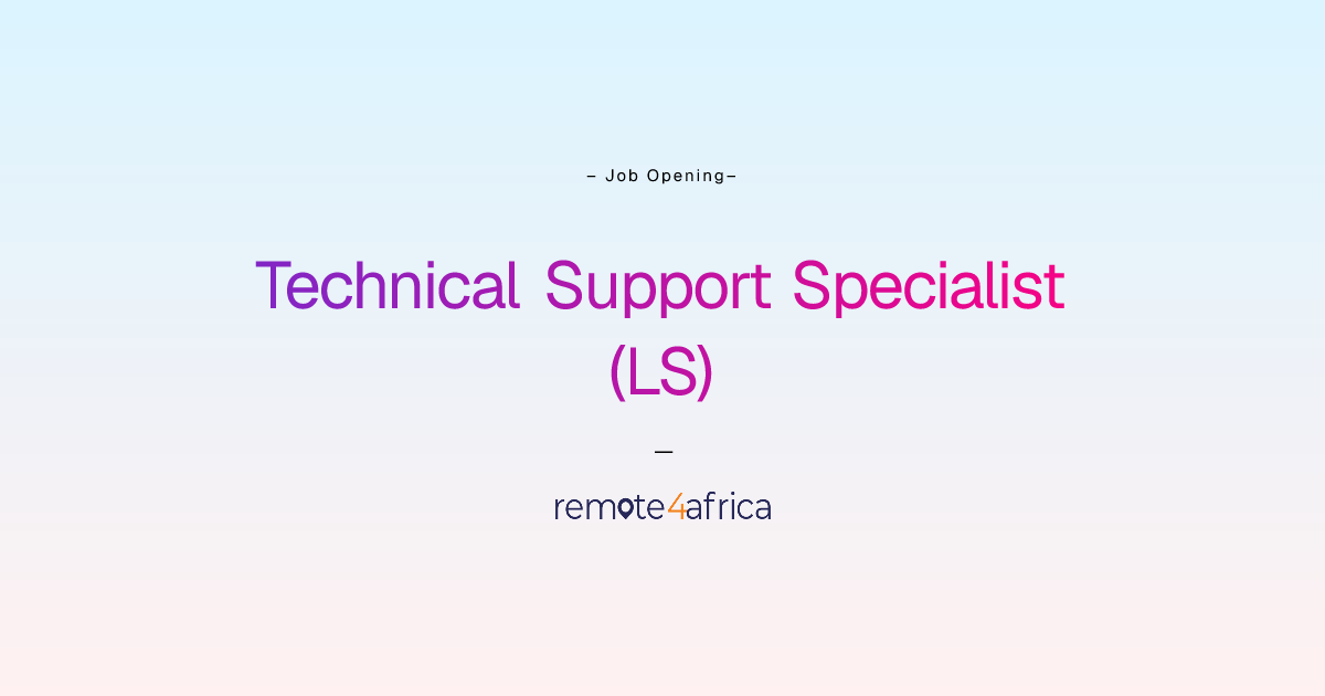 Remote Technical Support Specialist (LS) job at Human Resource Services ...