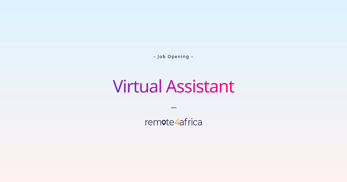 Remote Virtual Assistant Job At Human Resource Services Company