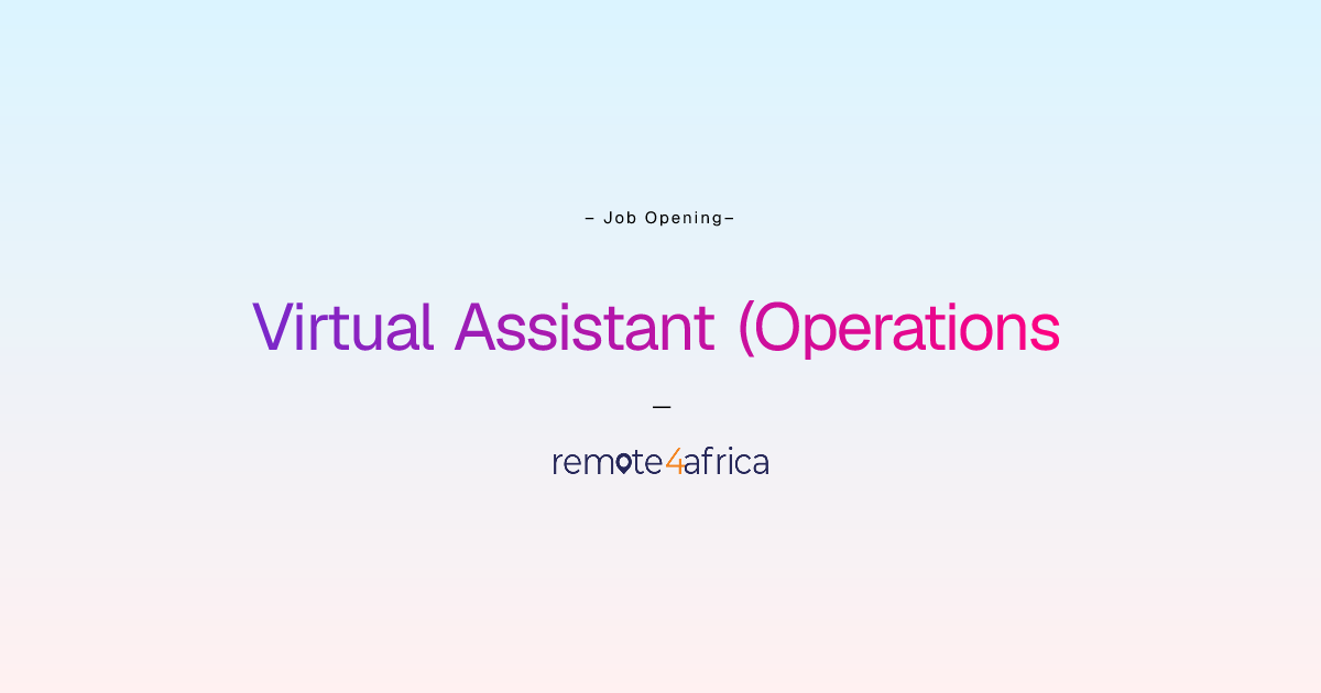 Remote Virtual Assistant (Operations & Inbox Support) job at Human ...