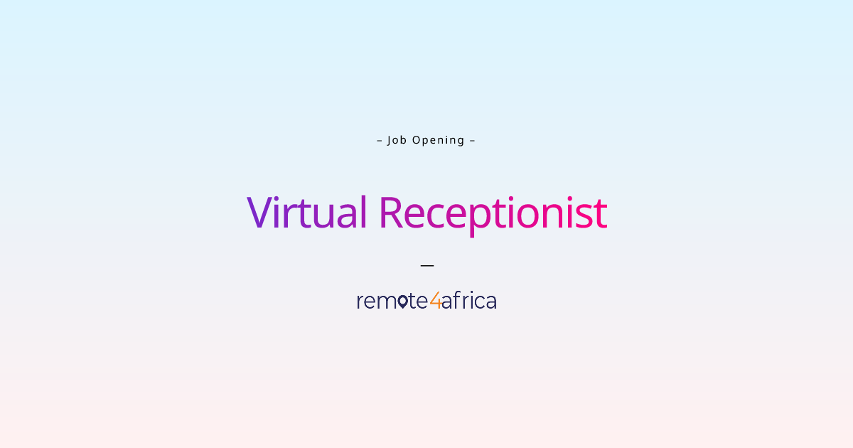 Remote Virtual Receptionist & Administrative Assistant job at Human Resource Services company ...