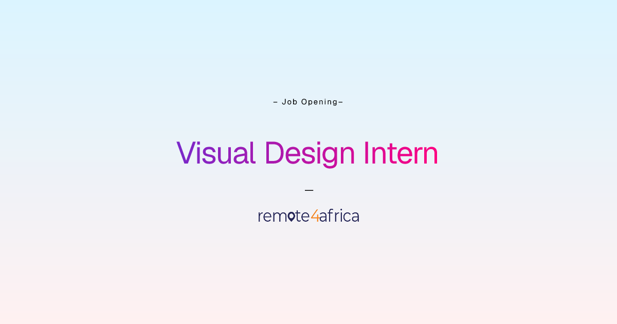 Remote Visual Design Intern job at Environmental Services company ...