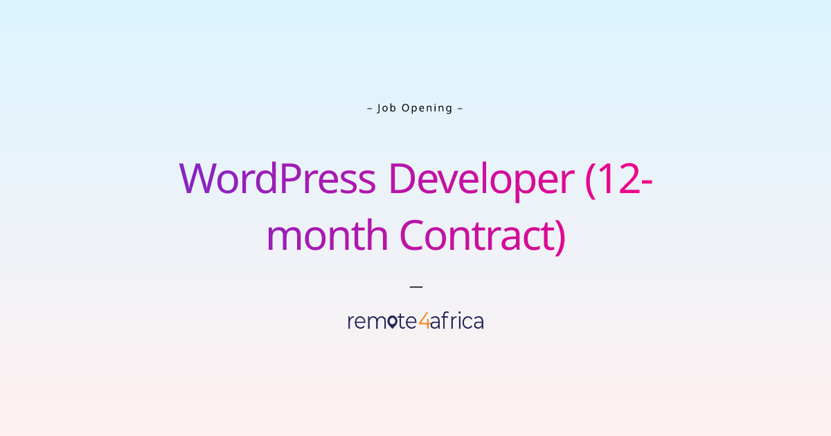 Remote (Hybrid) WordPress Developer (12-month Contract) job at ...